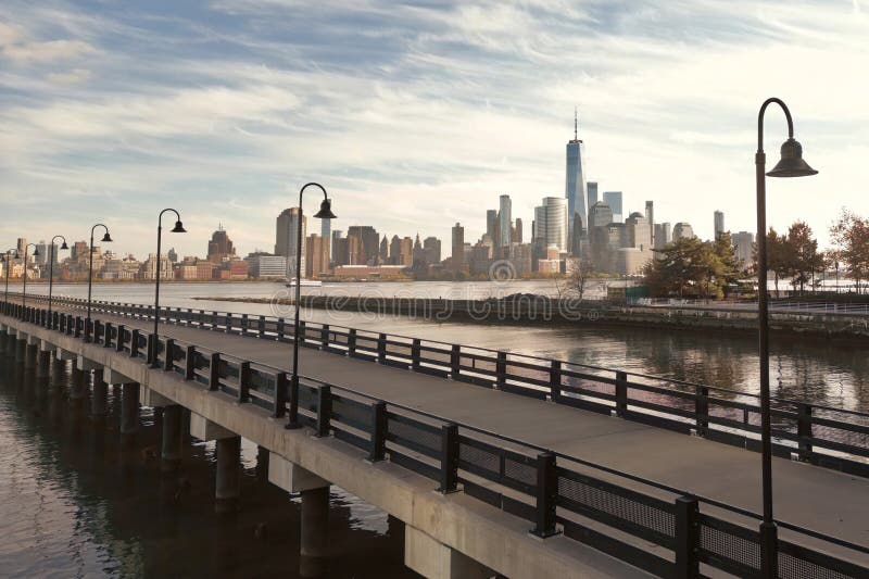 Aerial View of New York City, Midtown. Stock Image - Image of tower ...