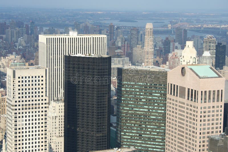 Aerial view of New York VI stock image. Image of power - 4677019