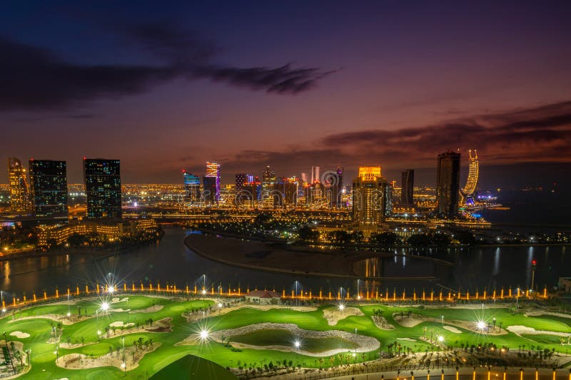 Aerial View Newly Develop Lusail City Skyline Editorial Stock Photo ...