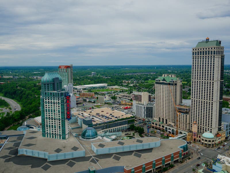 Aerial View of Niagara Falls City Editorial Image - Image of cityscape ...