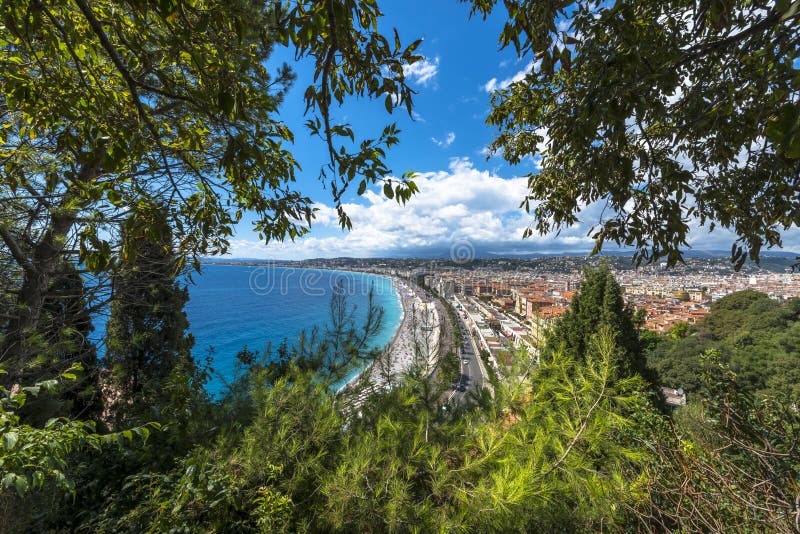Aerial view of Nice coast stock photo. Image of nice - 39984134