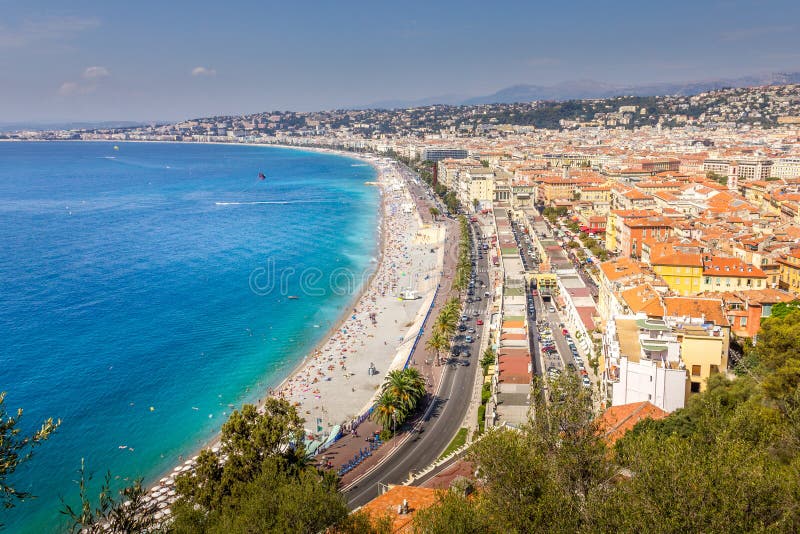 Aerial View of Nice, France Stock Image - Image of luxury, ocean: 200768113