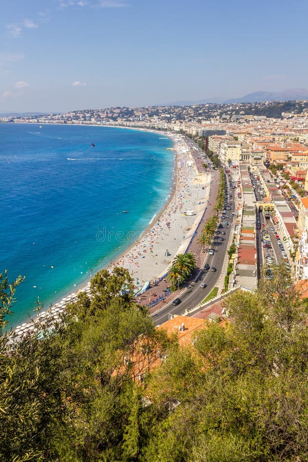 Aerial View of Nice, France Stock Image - Image of house, coast: 200768115