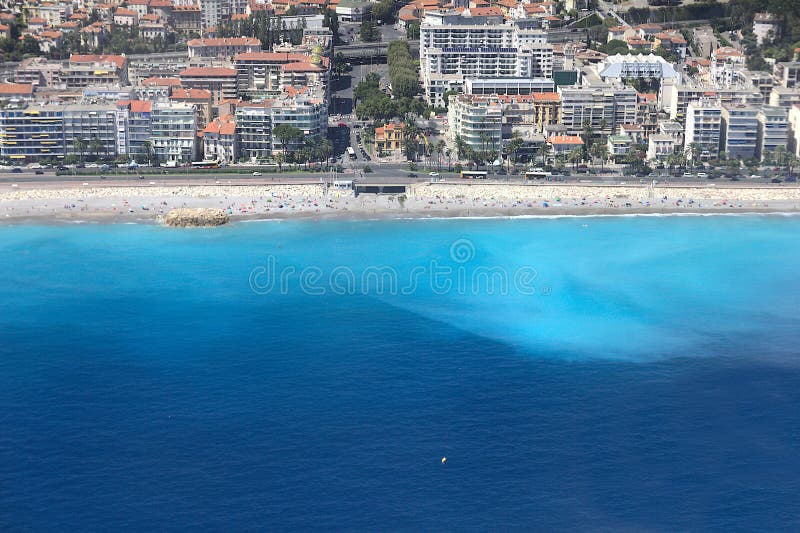 Aerial View of Nice, France Stock Photo - Image of building, promenade ...