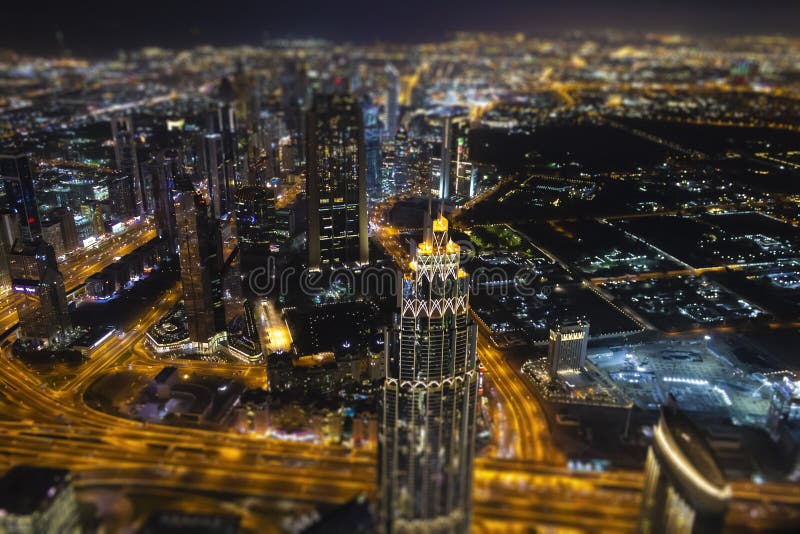 Aerial view of night city stock photo. Image of beauty - 153612162