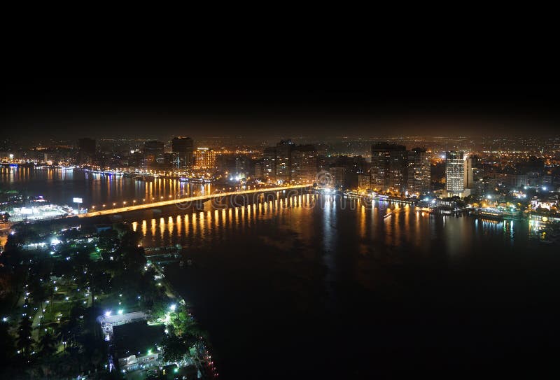 Aerial view of Nile river stock image. Image of giza - 65307421