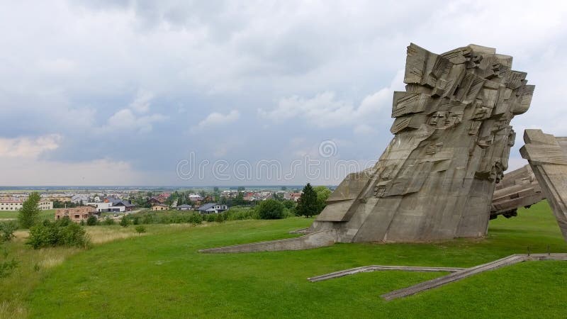 Aerial View of Ninth Fort, Kaunas Editorial Stock Image - Image of ...
