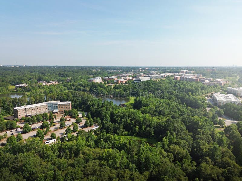 Aerial View of the North Carolina State University Centennial Campus ...