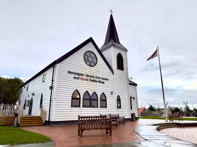 Aerial View of Norwegian Church in Cardiff Editorial Photo - Image of ... Aerial View of Norwegian Church in Cardiff Editorial Photo - Image of ...