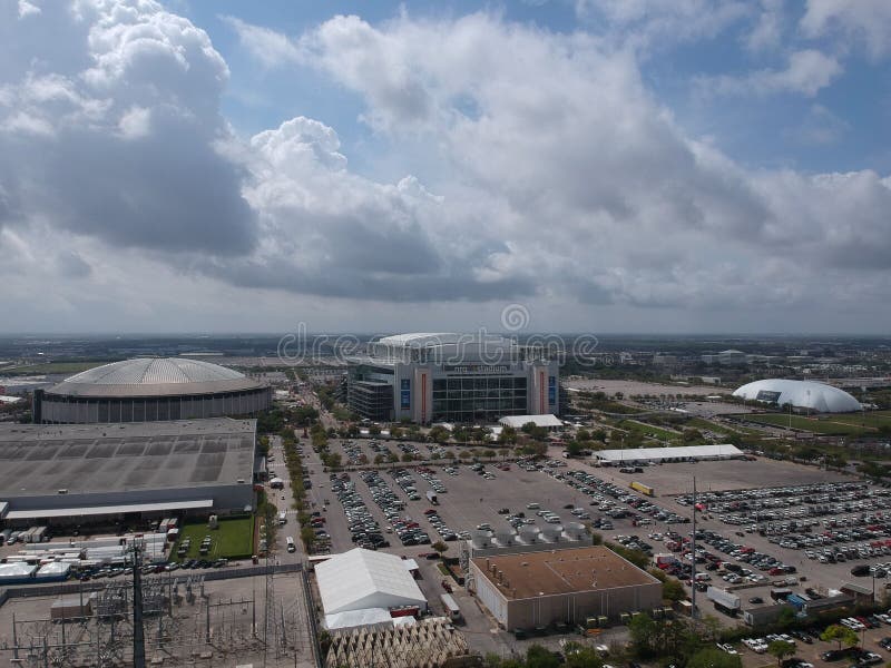 Aerial View of the NRG Stadium on a Cloudy Day Stock Image - Image of ...