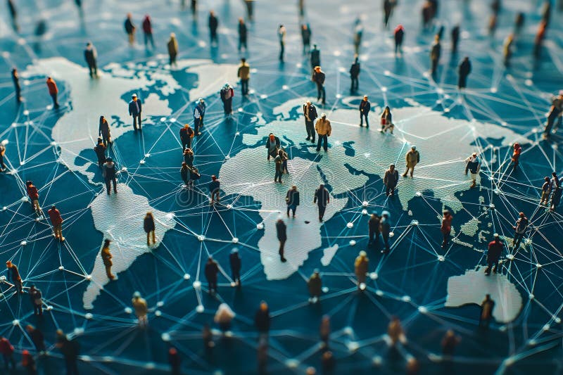 People Human Network Connections Stock Image - Image of pattern ...