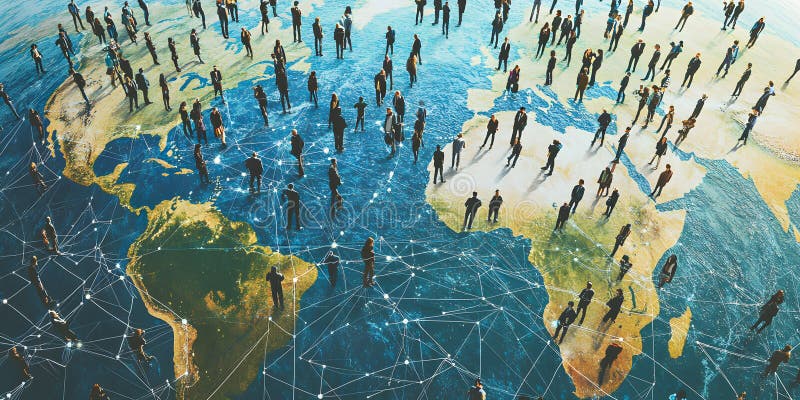 People Human Network Connections Stock Photo - Image of interconnected ...