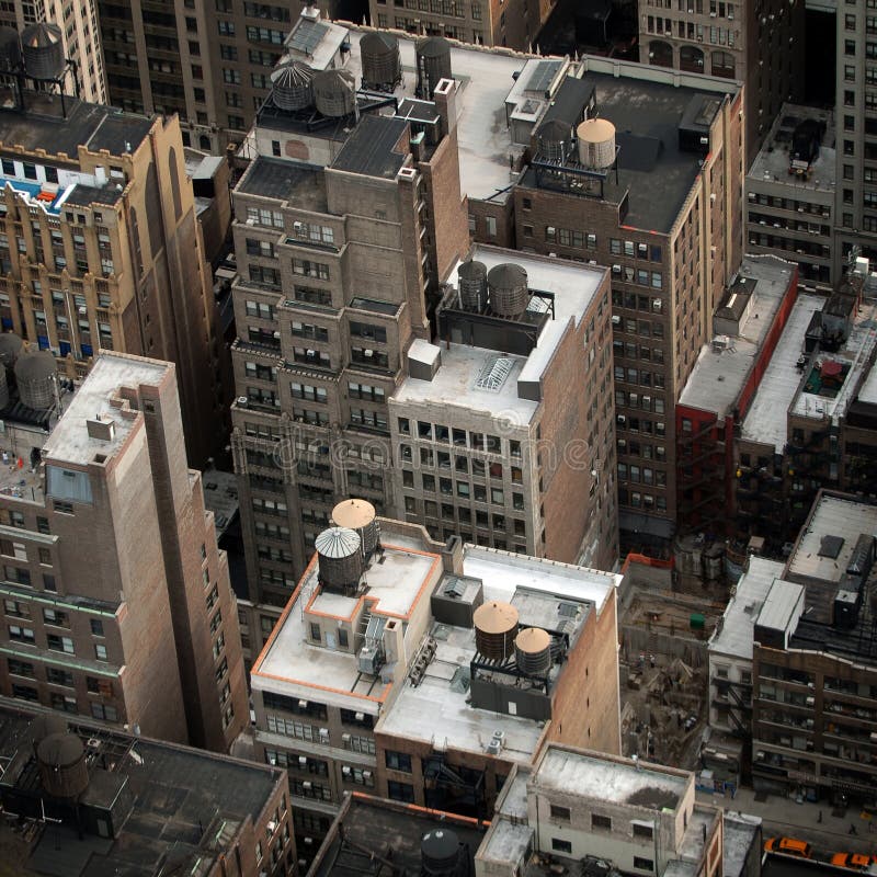 Aerial View of NYC Buildings Stock Image - Image of cosmopolitan ...