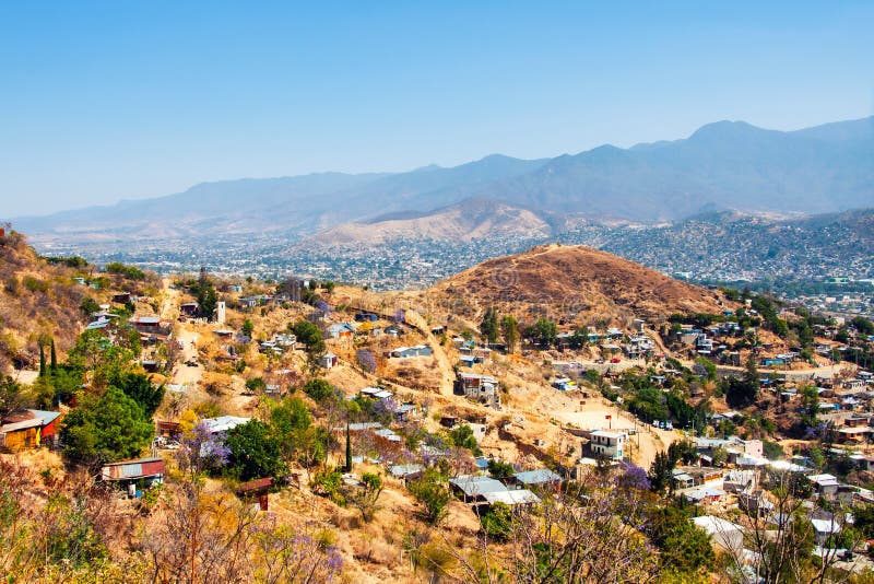 Aerial View of Oaxaca, Mexico during a Sunny Day Stock Photo - Image of ...