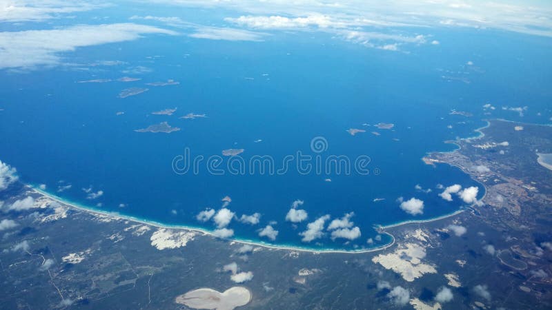Aerial Clouds , Satellite View of Earth during Sunset Above Ocean ...