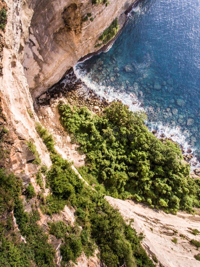 Aerial View on the Ocean and Rocks. Stock Photo - Image of coastline ...