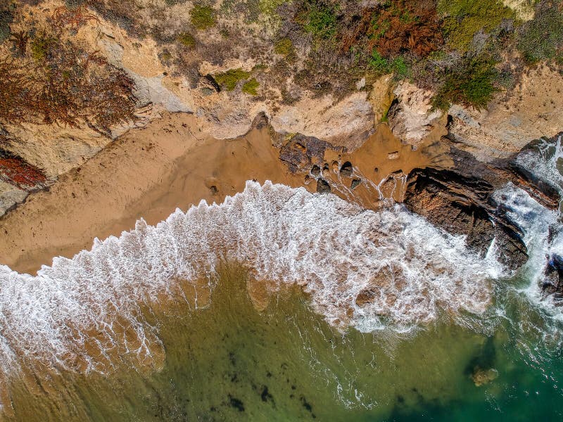 Aerial View of Ocean Waves from Above Stock Image - Image of ocean ...