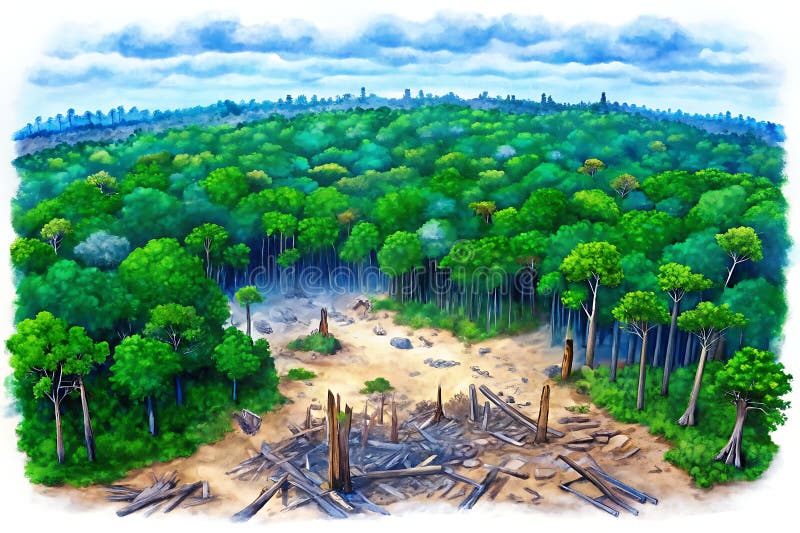 Amazon Rainforest Devastation Aerial Perspective Reveals the Impact of ...