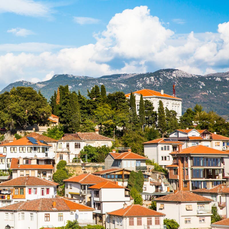 Aerial view of Ohrid stock photo. Image of outside, scenic - 57414928