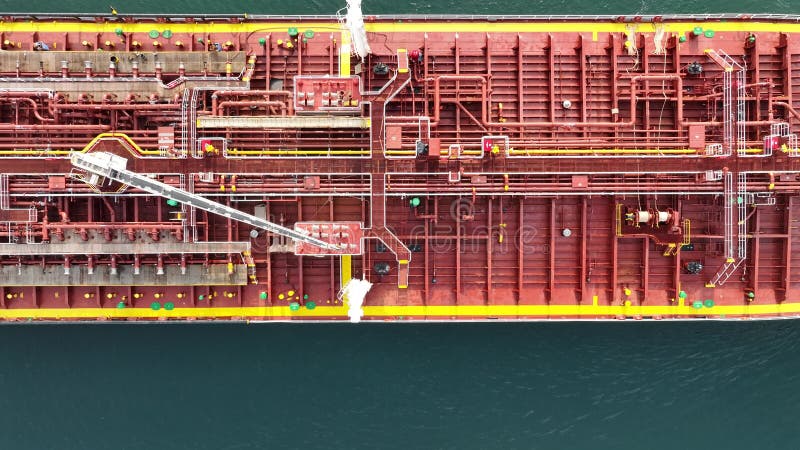 Aerial View of Oil Tanker Floats. Tanker Ship Logistic and ... Aerial View of Oil Tanker Floats. Tanker Ship Logistic and ...