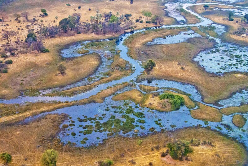Aerial View, Okavango Delta, Okavango Grassland, UNESCO World Heritage ... Aerial View, Okavango Delta, Okavango Grassland, UNESCO World Heritage ...