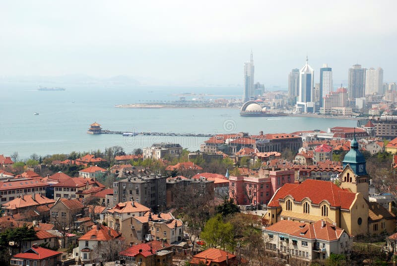 Qingdao city stock photo. Image of colony, scenes, holiday - 35468308