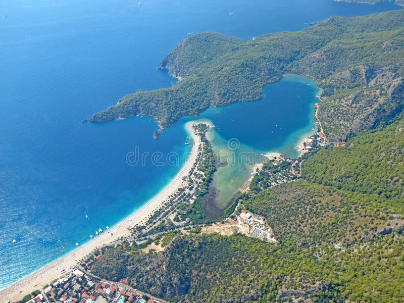 Oludeniz Beach and Blue Lagoon in Turkey Stock Image - Image of coast ...