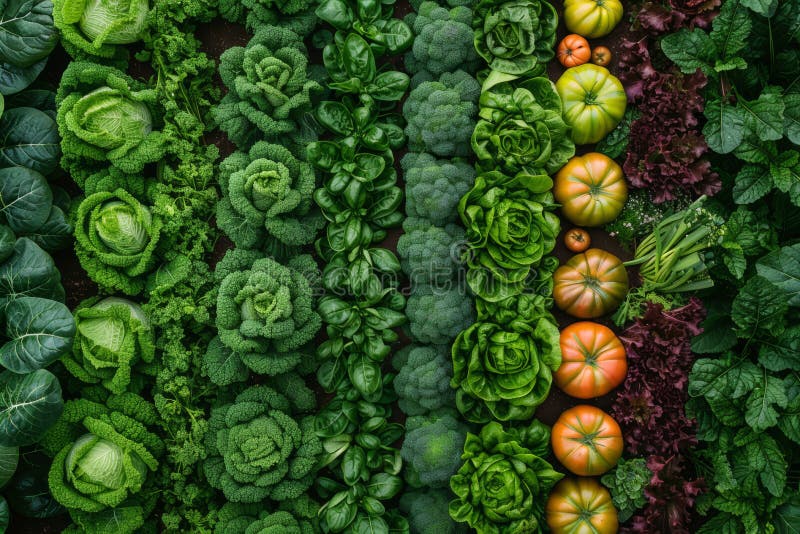 Aerial View of an Organic Farm Practicing Crop Rotation with Diverse ...