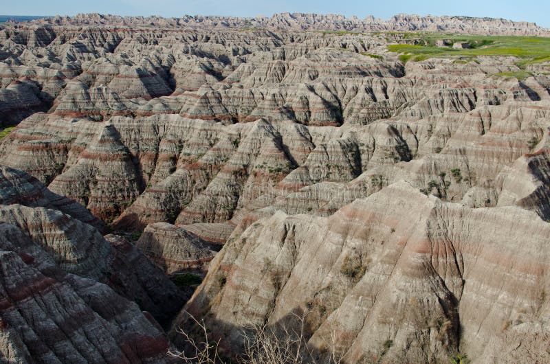Aerial View Over Badlands National Park Stock Photo - Image of overlook ...