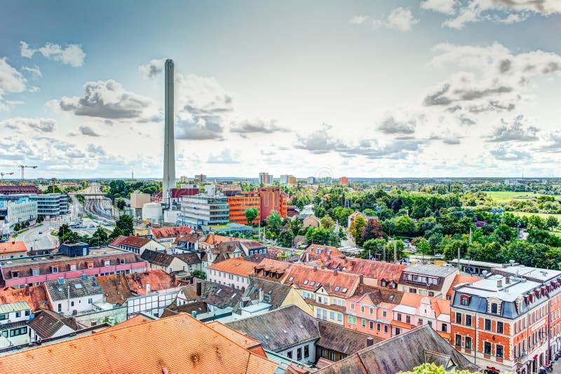 Aerial View Over the City of Erlangen Editorial Stock Photo - Image of ...