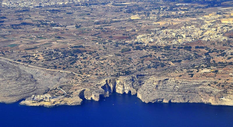 Aerial view over Malta stock image. Image of malta, island - 146119565
