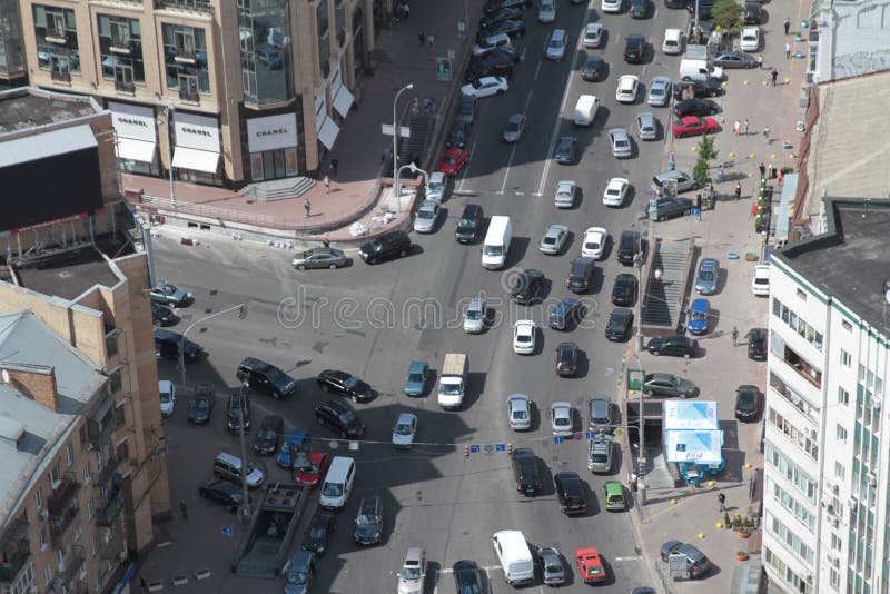 Aerial View Over the Road and Highway Editorial Stock Image - Image of ...