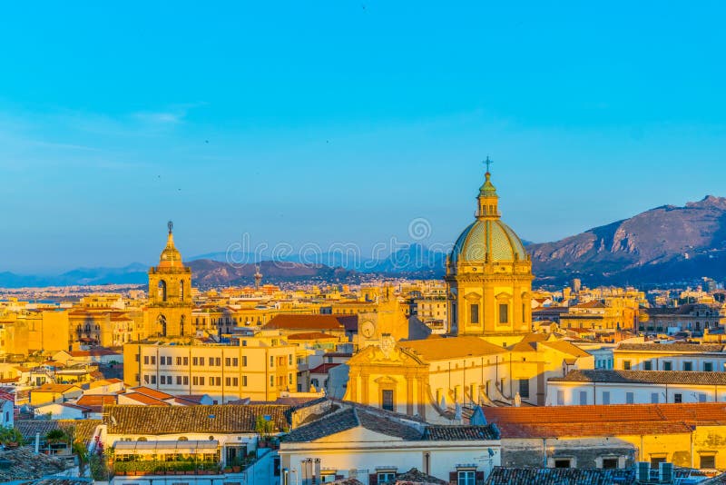 Aerial View of Palermo, Sicily, Italy Stock Photo - Image of outdoor ...