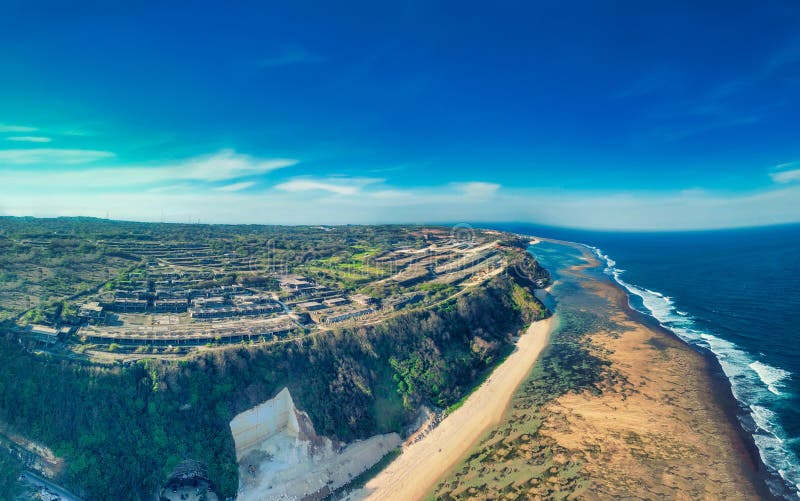 Aerial View of Pandawa Beach in Bali, Indonesia Stock Photo - Image of ...