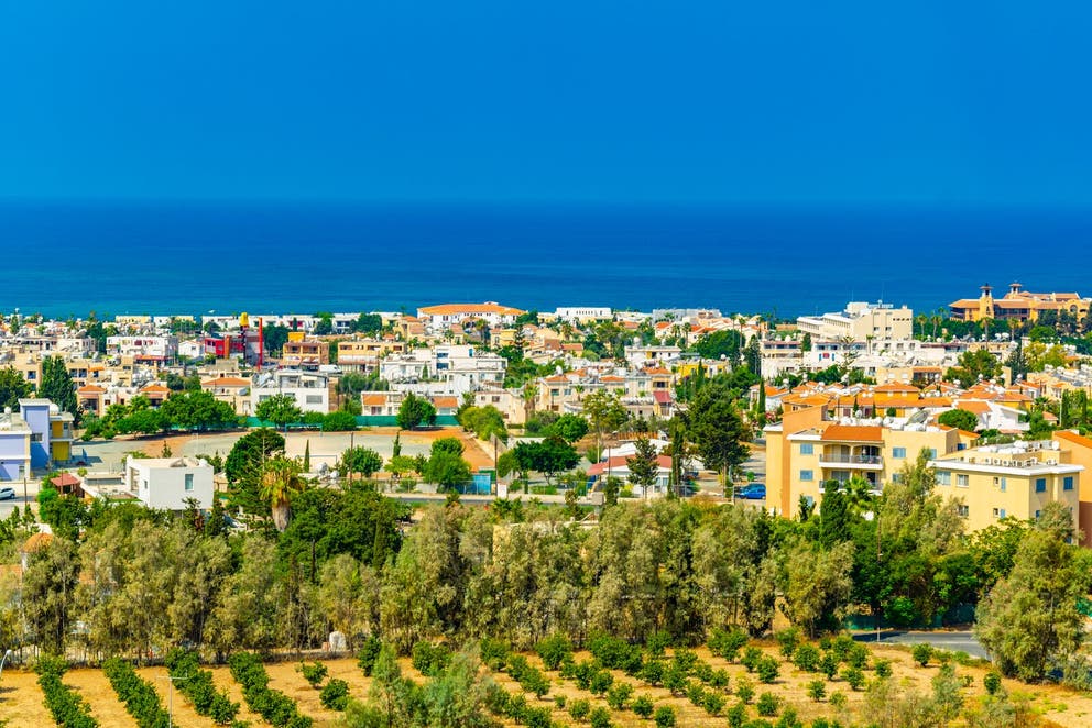 Aerial View of Paphos, Cyprus Stock Photo - Image of landscape, street ...