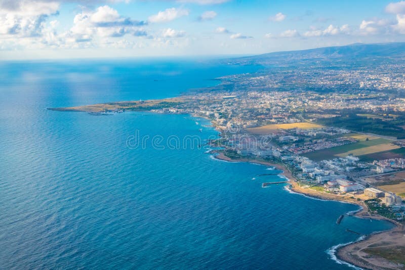 Aerial View of Paphos, Cyprus Stock Photo - Image of summer, urban ...