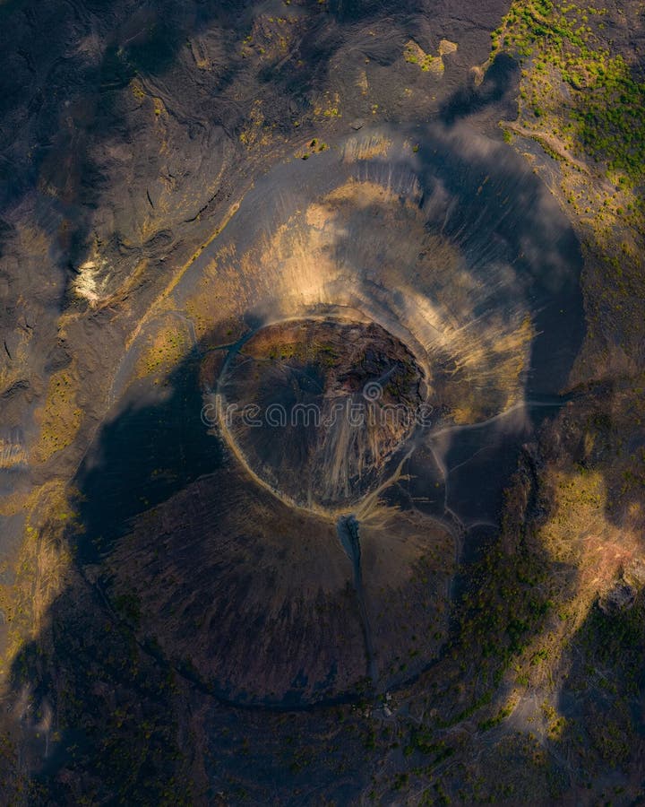 Aerial View of the Paricutin Volcano in a Vast Landscape Stock Photo ...