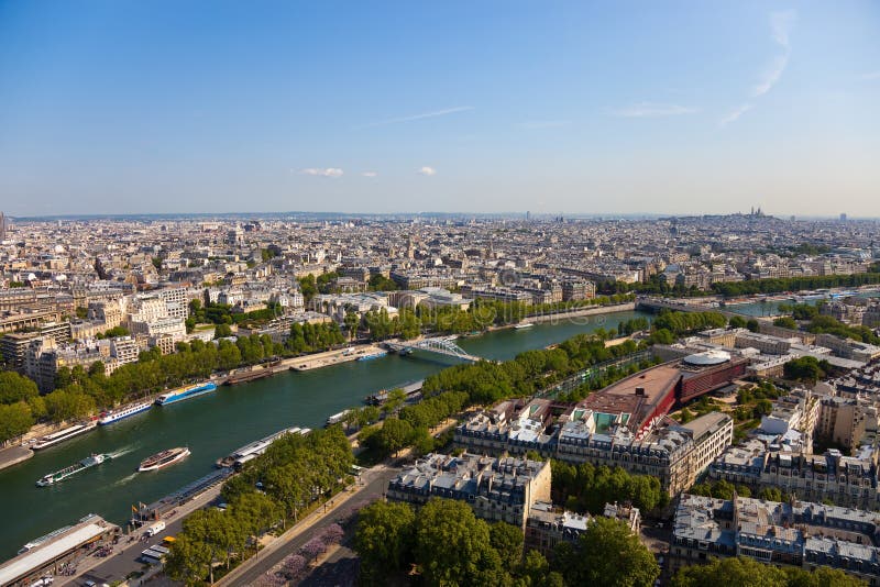 Aerial view of Paris stock image. Image of landscape - 18683829