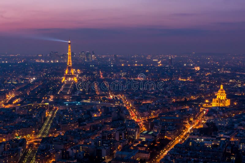 Aerial view of Paris editorial stock image. Image of famous - 72049419