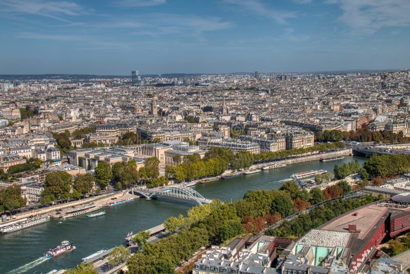Aerial View of Paris, France Stock Image - Image of view, landscape ...