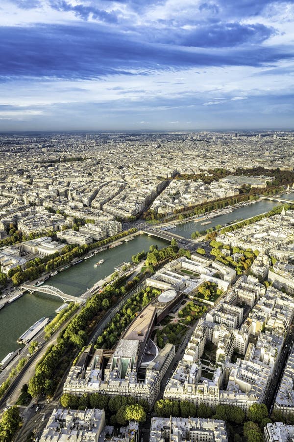 Aerial View on Paris, France Stock Image - Image of architecture ...