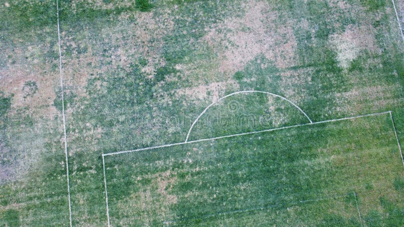Aerial View of Part of Soccer Field Stock Image - Image of view, game ...