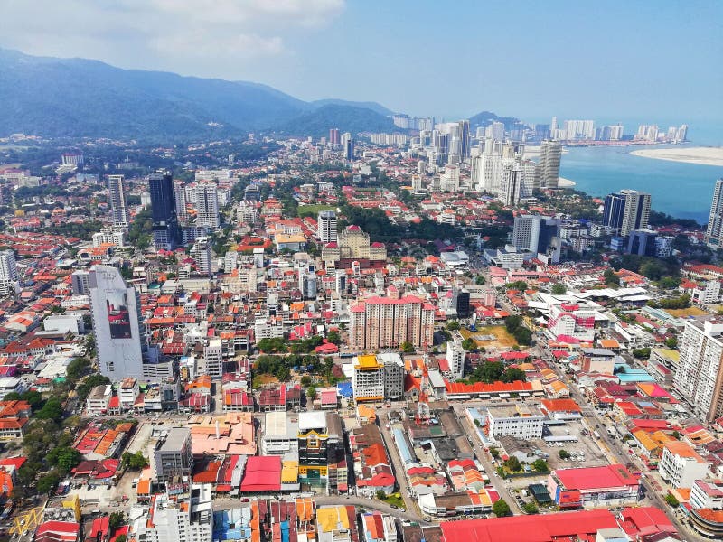 Aerial View of Penang in Malaysia. Stock Image - Image of aerial, urban ...