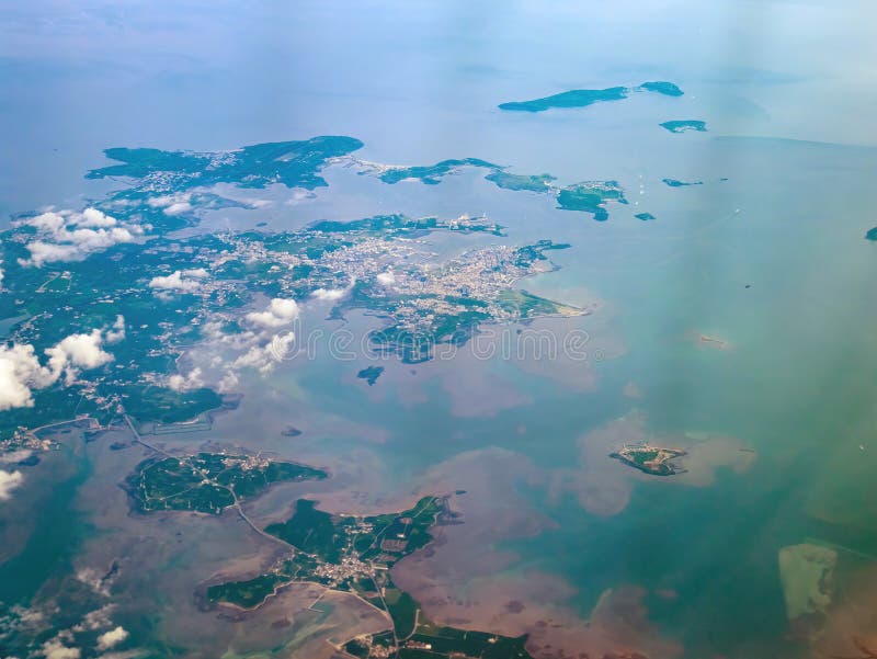 Aerial View of the Penghu County Stock Image - Image of vacation ...