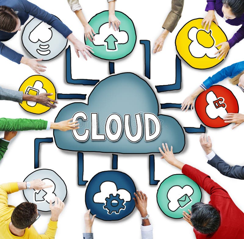 Cloud computing concept stock image. Image of napkin - 19336497