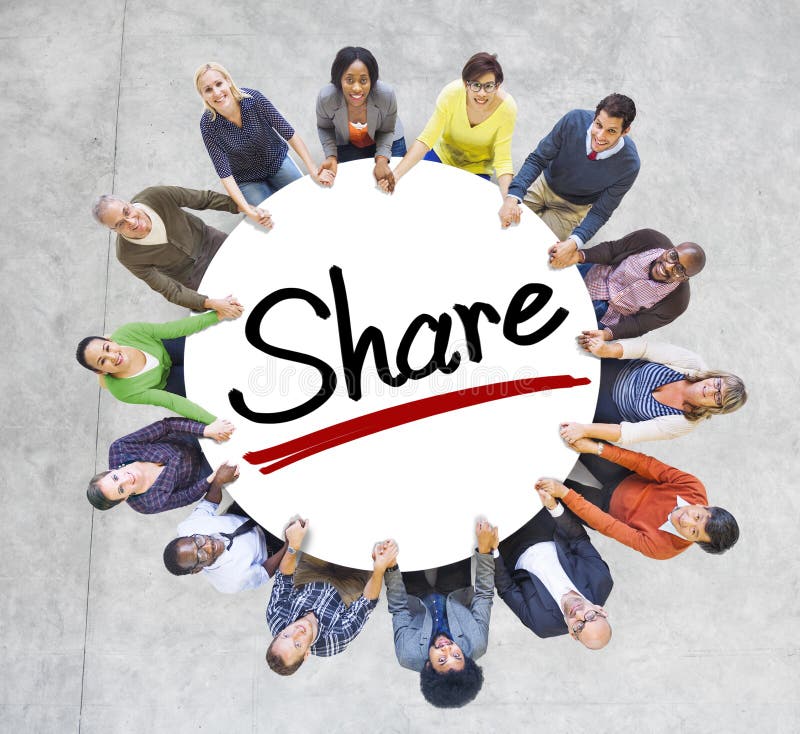 Aerial View of People and Share Concepts Stock Photo - Image of market ...