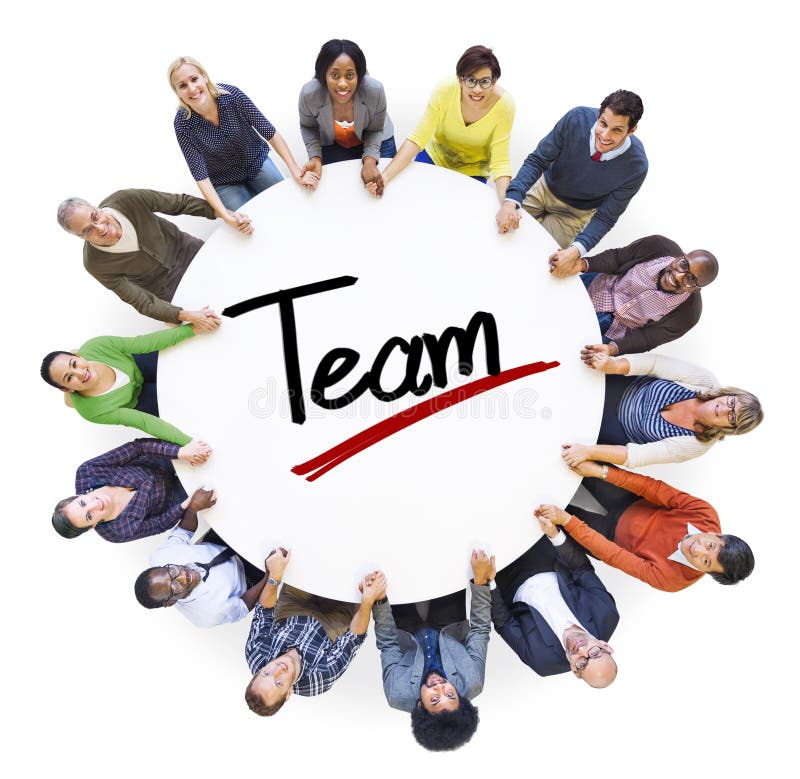 Aerial View of People and Team Concepts Stock Image - Image of ...