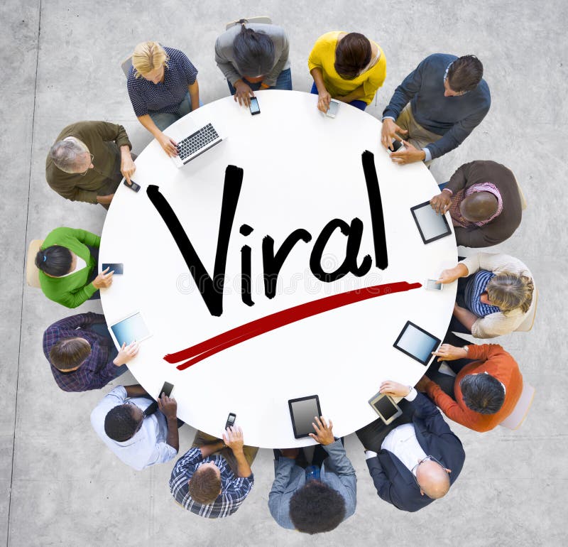 Aerial View of People and Viral Concepts Stock Photo - Image of floor ...