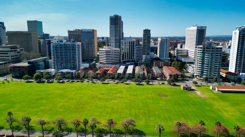 Aerial View of Perth Cityscape, Australia Stock Photo - Image of modern ...