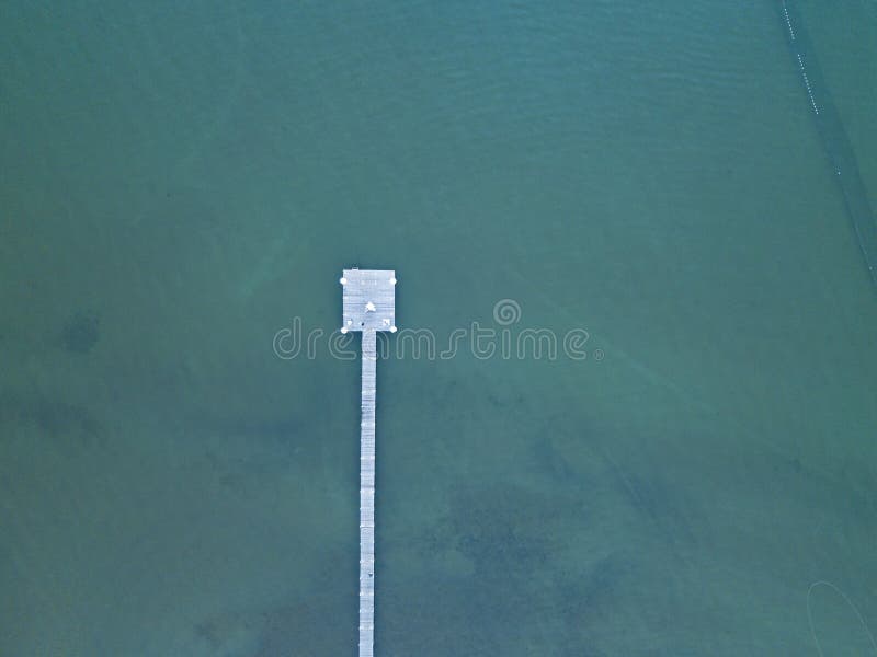 Aerial View of a Pier stock photo. Image of ocean, background - 119067100